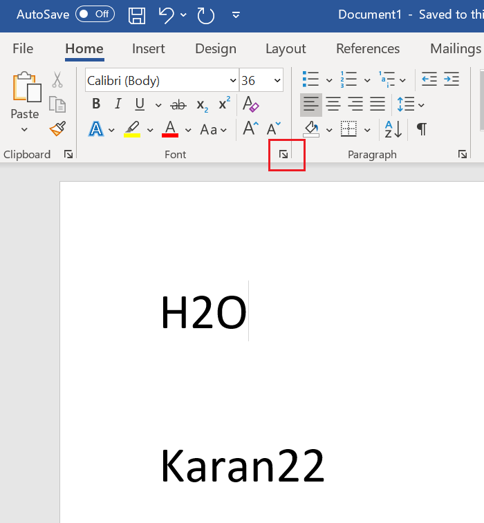 Cómo formatear el texto como superíndice o subíndice en Word, Excel ...
