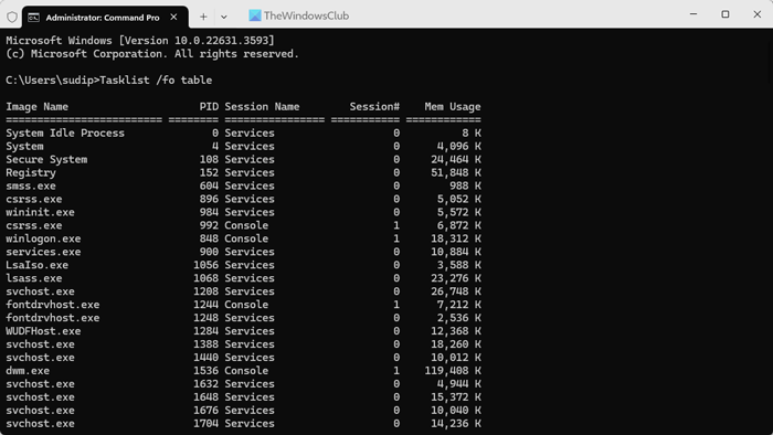 Cómo eliminar un proceso mediante la línea de comandos en Windows 11