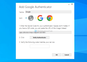 WinAuth es una alternativa de Microsoft o Google Authenticator para ...