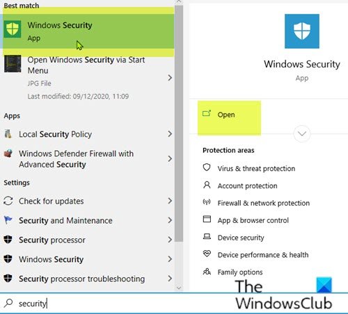 Diez formas de abrir Seguridad de Windows en Windows 11/10 - Tiempo de ...