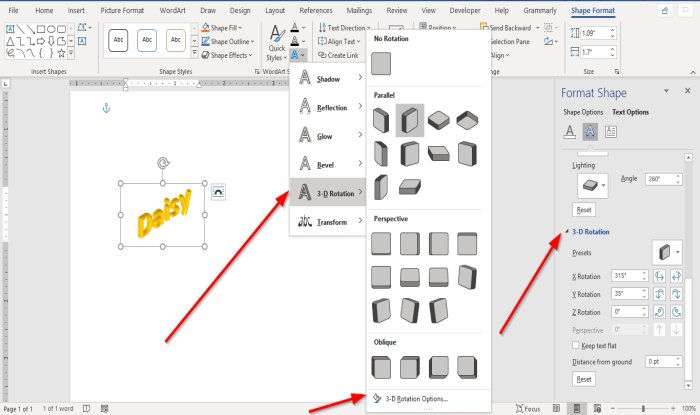 Cómo agregar efectos de texto a WordArt en Microsoft Office
