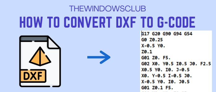 Cómo convertir DXF a Gcode en Windows PC