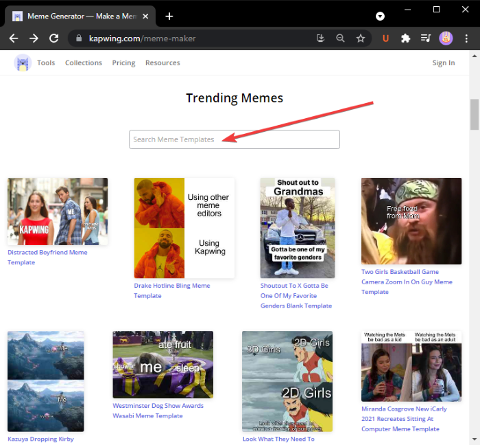Cómo crear un meme GIF animado en Windows PC