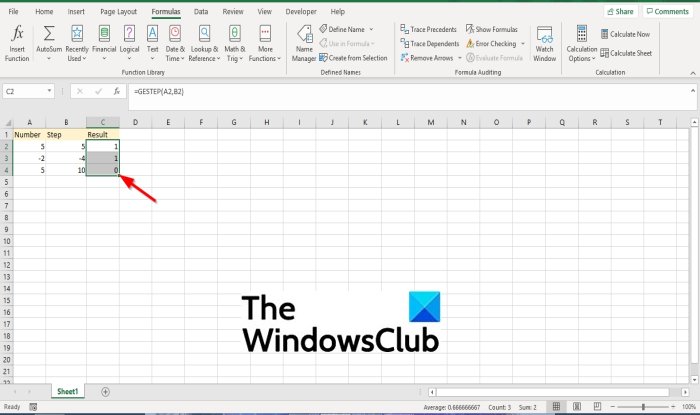 Cómo usar la función GSTEP en Microsoft Excel