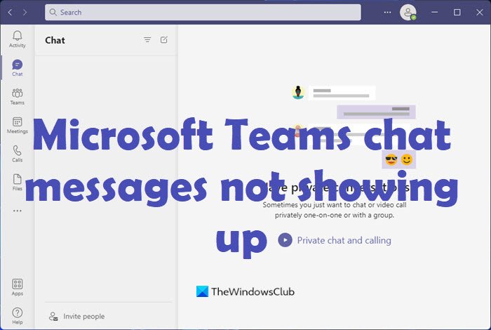 Los mensajes de chat de Microsoft Teams no aparecen - Tiempo de Frikis