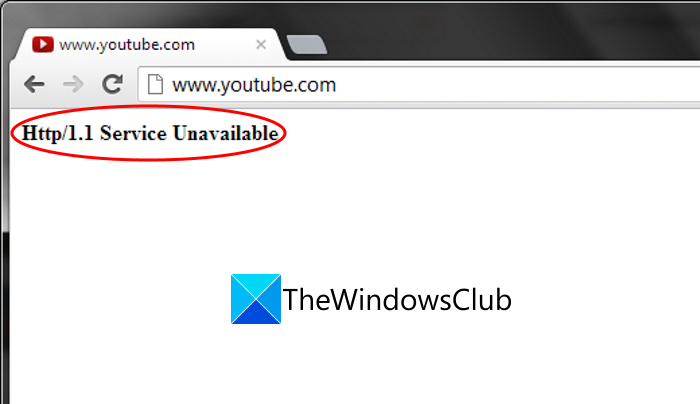 Corrige el error HTTP/1.1 Error no disponible en Firefox