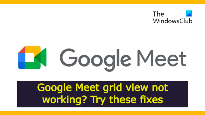 La vista de cuadrícula de Google Meet no funciona [solucionado ...