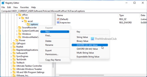 Cómo habilitar o deshabilitar la Vista previa en vivo en Word, Excel ...