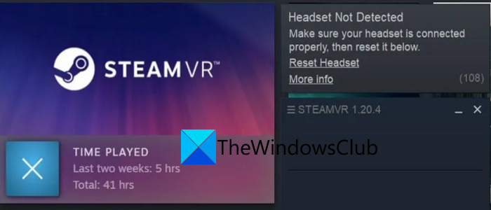Arreglar el problema de los auriculares Steamvr no detectados