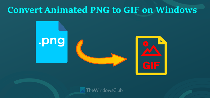 Cómo convertir PNG animado a GIF en una PC con Windows