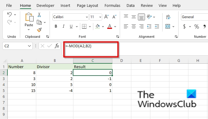 Cómo utilizar la función MOD en Microsoft Excel