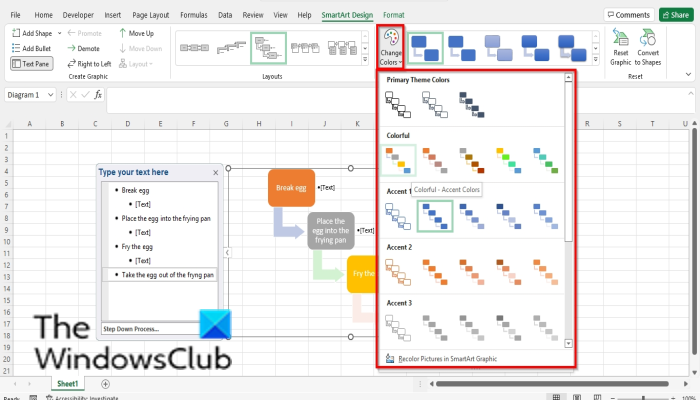 Cómo insertar y modificar diagramas SmartArt en Excel
