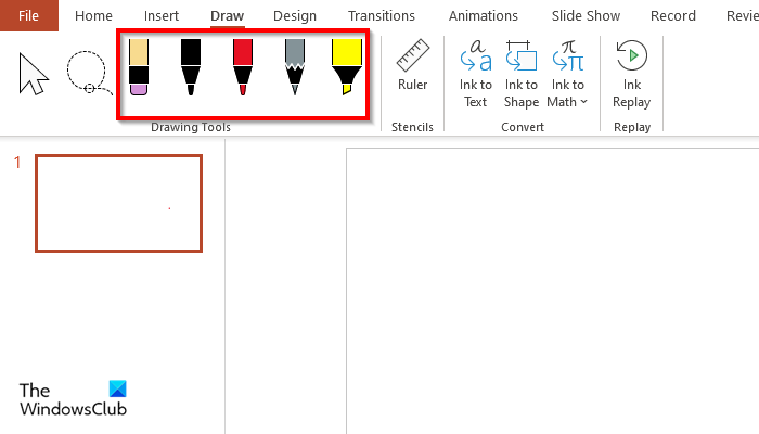 Cómo usar la pestaña Dibujar en PowerPoint para dibujar en diapositivas ...