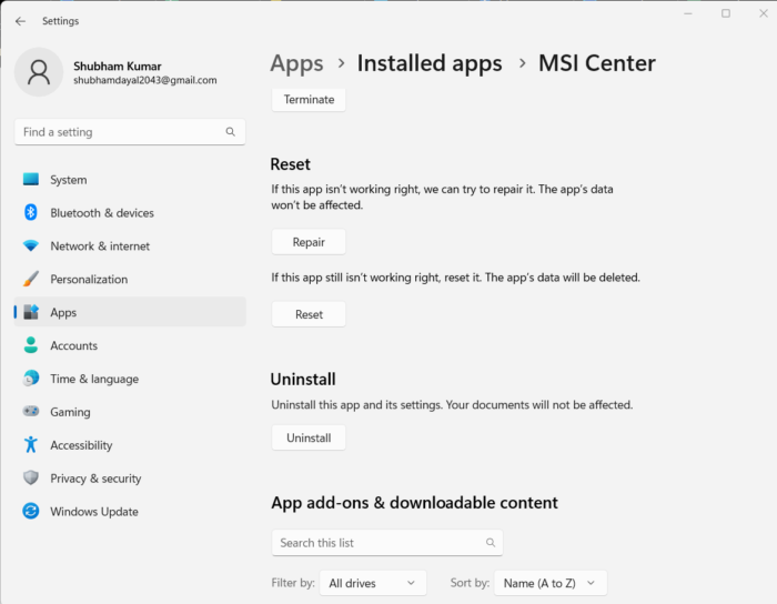 Se corrige msi.centralserver.exe es un error anormal en los ...