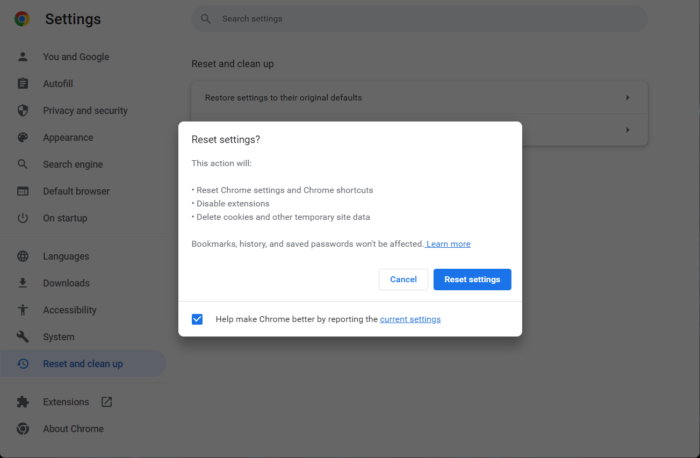 Reparar error de Chrome://chromewebdata/ en PC - Tiempo de Frikis