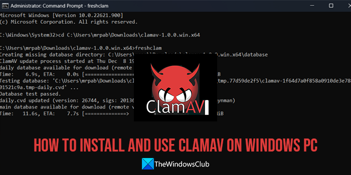 Cómo instalar y usar ClamAV en una PC con Windows - Tiempo de Frikis