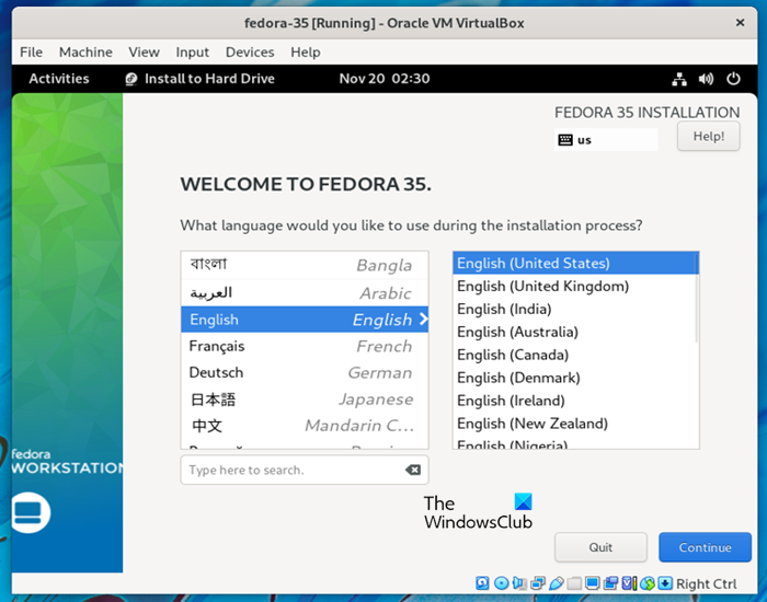 Cómo instalar Fedora en Oracle VM Virtualbox