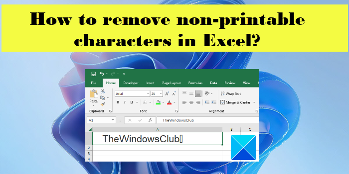 ¿Cómo eliminar personajes no imprimibles en Excel?
