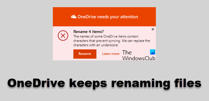 OneDrive sigue cambiando el nombre de los archivos automáticamente ...