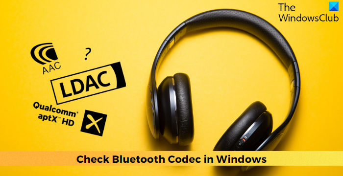 Cómo verificar el códec Bluetooth en Windows 11/10