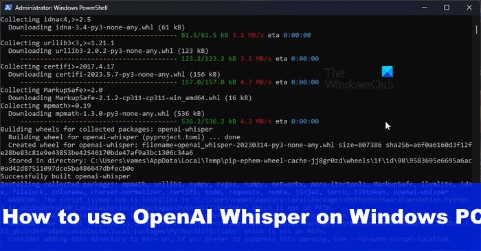 Cómo usar OpenAI Whisper en una PC con Windows - Tiempo de Frikis