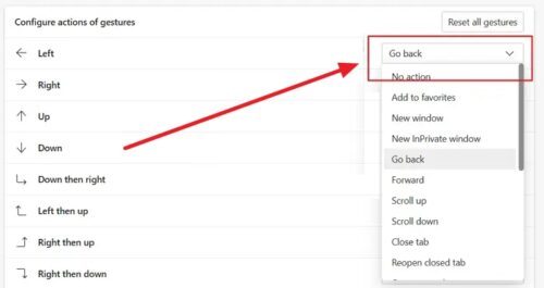 Cómo habilitar los gestos del mouse en Microsoft Edge - Tiempo de Frikis