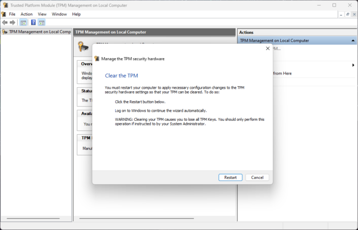 Corregir C0090016: TPM no funciona correctamente Error de inicio de ...
