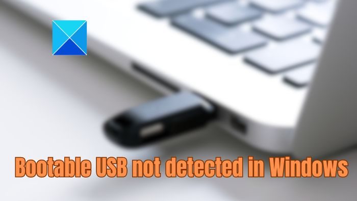 USB de arranque no detectado en Windows 11/10 - Tiempo de Frikis