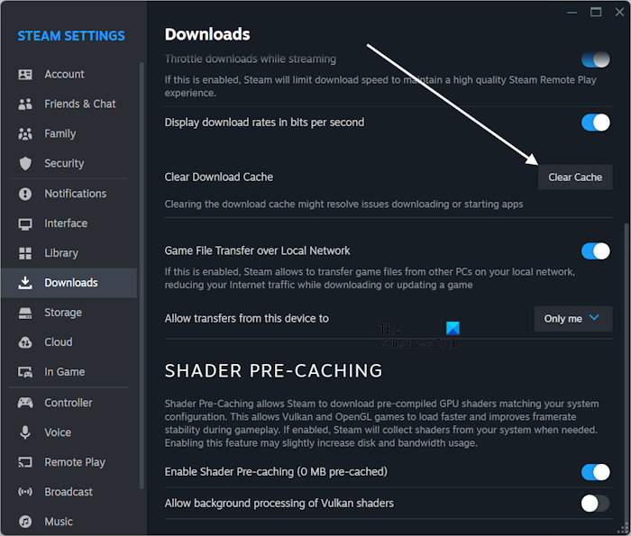 El cliente Steam sigue fallando; Se abre y se cierra inmediatamente ...