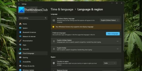 Omitir su licencia de Windows solo admite un idioma de visualización ...