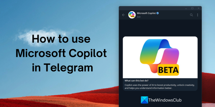 Cómo usar Microsoft Copilot en Telegram