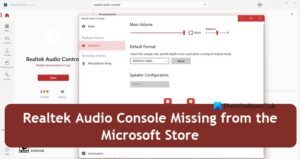 Falta la consola de audio Realtek en Microsoft Store - Tiempo de Frikis