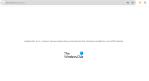 Se corrigió el error de la aplicación Se ha producido una excepción del lado del cliente en ...