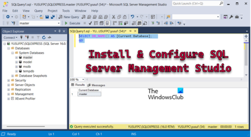 Cómo instalar y configurar SQL Server Management Studio en Windows 11