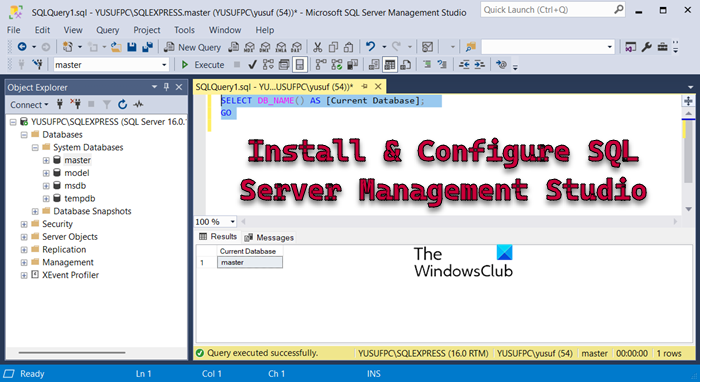 Cómo instalar y configurar SQL Server Management Studio en Windows 11