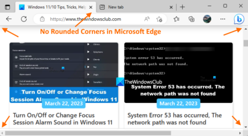 Cómo activar o desactivar las esquinas redondeadas en Microsoft Edge ...