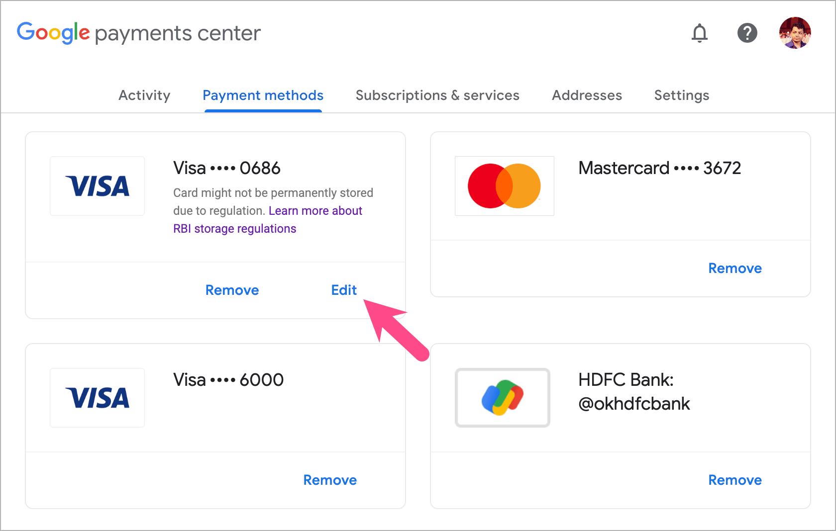 Kredi kartınızı Google Play'den nasıl silinir veya kaldırırsınız - Tiempo de Frikis